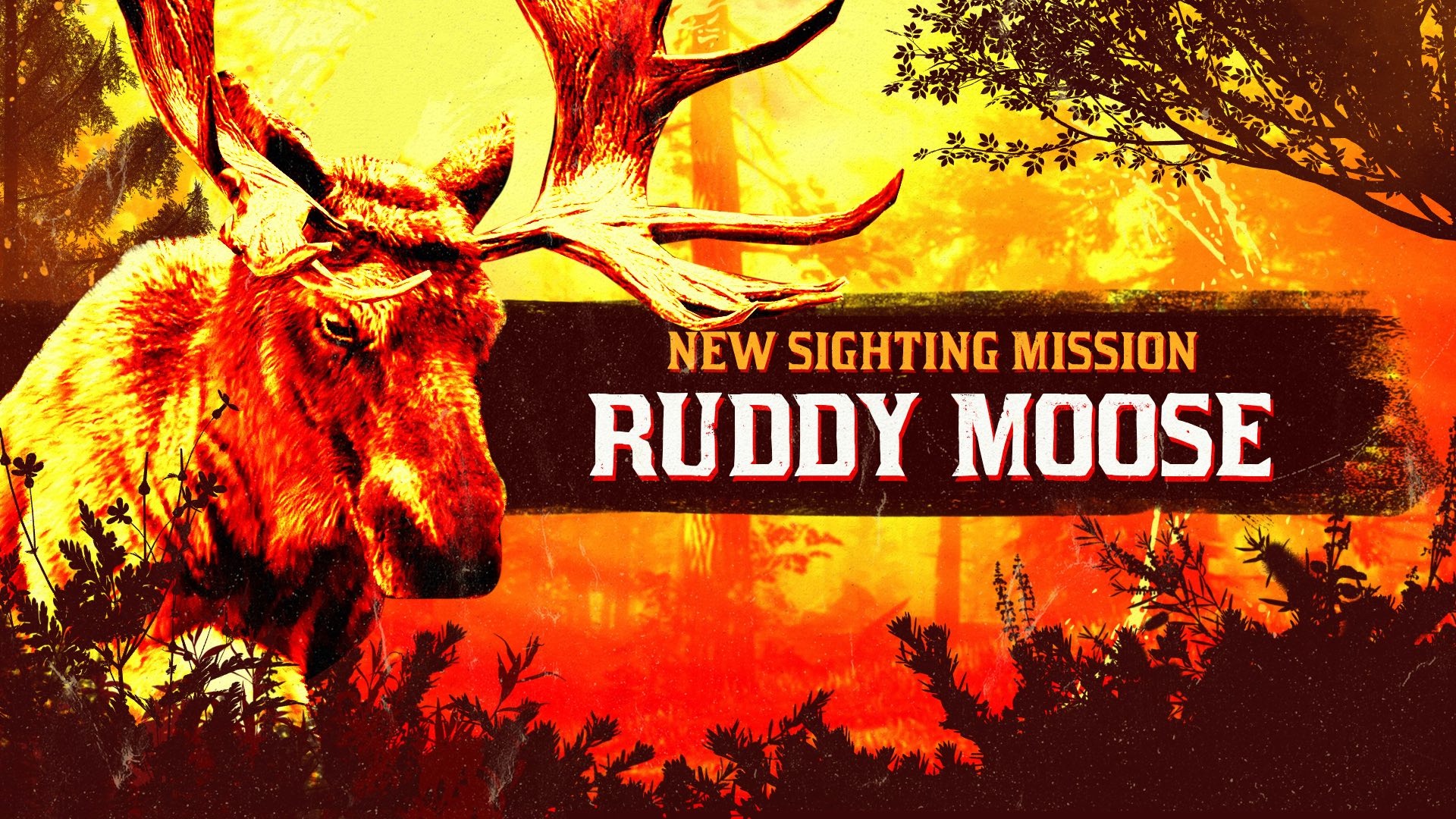 Alce rubicundo legendario visto deambulando por Tall Trees - Rockstar Games